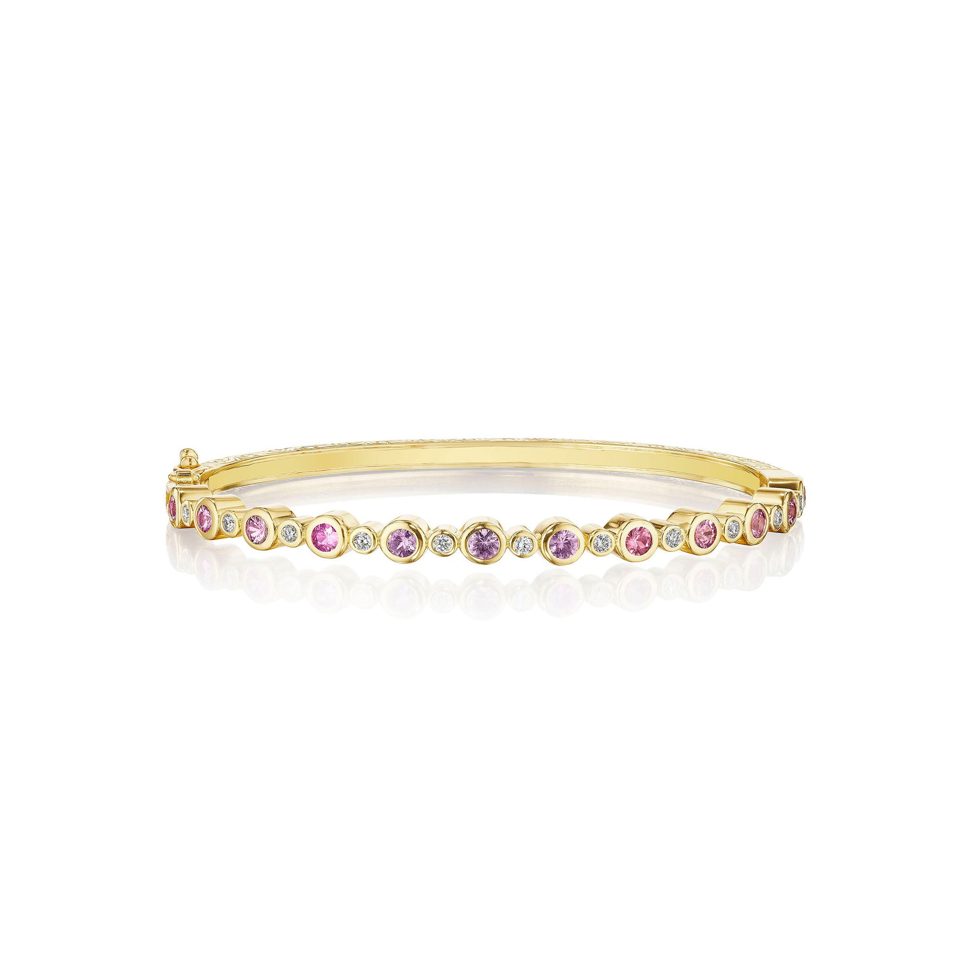 Pink Sapphire Aura Bangle